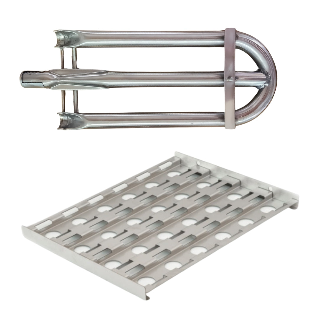 Vintage Grill Parts Bundle - Stainless Steel U-Burner & Briquette Tray ...