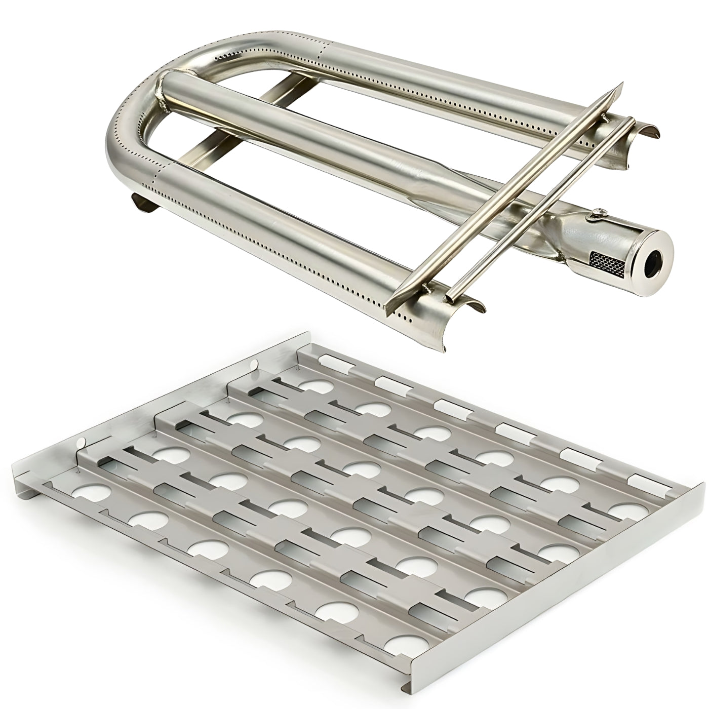 Vintage Grill Parts Bundle - Stainless Steel U-Burner & Briquette Tray ...